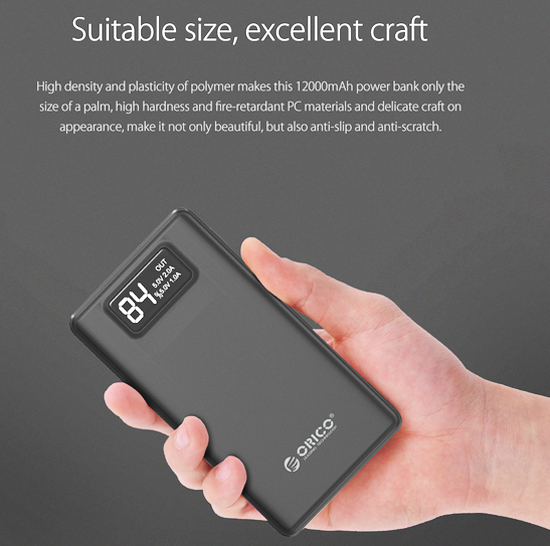 Orico Scharge 12000mAH LE12000 with LED Polymer Power Bank | Asianic ...