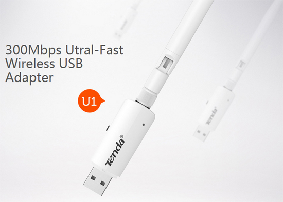 Tenda U1 300Mbps 2T2R Ultra Fast Wireless USB Adapter | Asianic ...